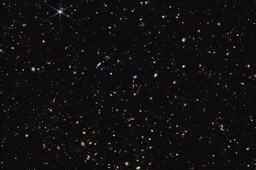 Ancient Galaxy Discovered Just 280 Million Years After the Big Bang Shocks Astronomers