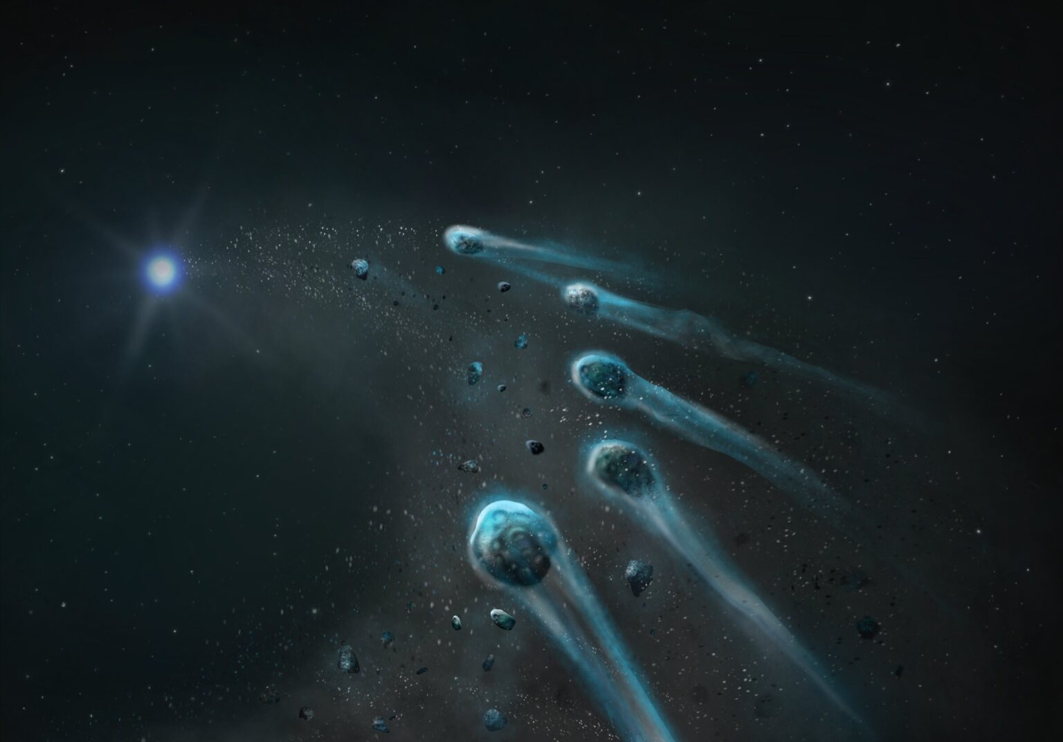 Astronomers Catch Distant Star Devouring a Frozen, Water-Rich World